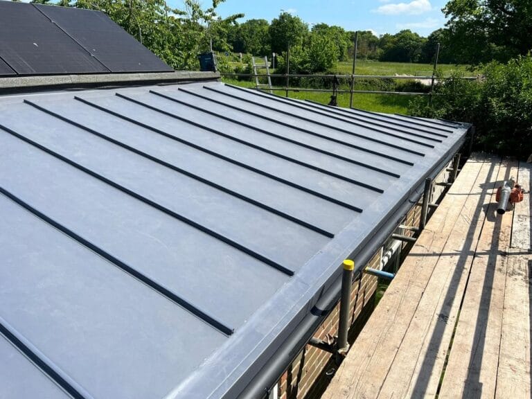 Single‑Ply Roof with Standing Seam | Jones Bros Roofing